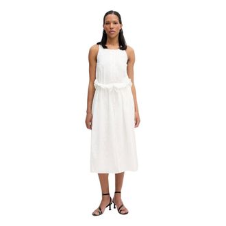 Isabelle Blanche Femme, Robes, Blanc, Taille: 36 FR Robe Maxi &Eacute;vas&eacute;e