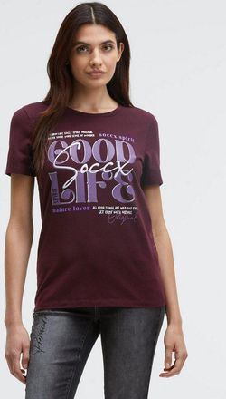 soccx Rundhalsshirt mit Baumwolle