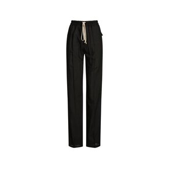 Rick Owens Pantalon fluide l&eacute;g&egrave;rement transparent en laine vierge