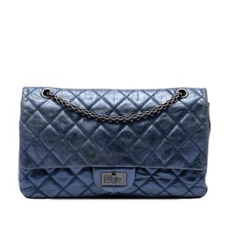 Chanel Pre-owned Quilted Double Flap Shoulder Bag - - Pre-owned - Damen - Blau - ONE SIZE