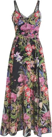 Charo Ruiz Ibiza Iraso Floral-print Voile Maxi Dress Size M