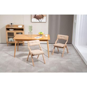 Liberte Libert&eacute; - Lot de 2 Chaises pliantes avec coussin en velours rembourr&eacute;e et cadre en bois, kaki
