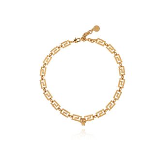Versace Halskette mit Greca-Motiv - - Accessories - Damen - Gelb - ONE SIZE