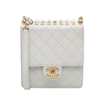 Chanel Pre-owned Vintage Mini Umh&auml;ngetasche - - Pre-owned - Damen - Wei&szlig; - ONE SIZE