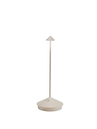 Zafferano Lampe Pina Pro, Lampe de Table Rechargeable et Sans Fil avec Contr&ocirc;le Tactile, Convient pour le Salon et lExt&eacute;rieur, Dimmer, 2700 K, Hauteur 29 cm, Co