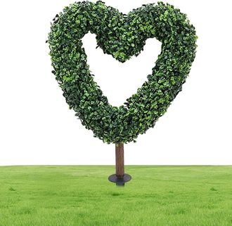 Generic K&uuml;nstlicher Herzbaum - Rustikaler gr&uuml;ner hohler Topiary Dekorative Tisch Mittelst&uuml;ck Kunstpflanze Leichtes Langlebiges Design | Perfekte Wohnkultur Mi