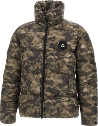 Peuterey Homme, Vestes, Vert, Taille: S Takeoff Camou Puffer Jacket