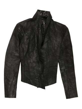 Ma+ veste en cuir - Noir
