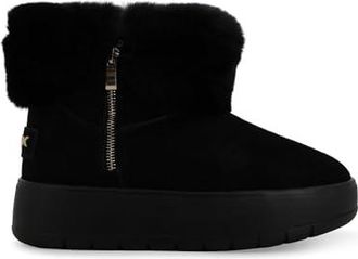 Melluso Bottines femme en daim noir avec doublure en mouton 093501, Noir, 41 EU