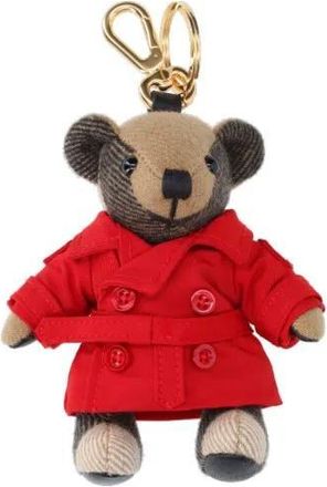 Burberry Schl&uuml;ssel- & Taschenanh&auml;nger - Thomas Teddy Bear Charm In Red Cashmere - Gr. unisize - in Rot - f&uuml;r Damen