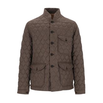Emporio Armani Gesteppte Wolljacke - - Jackets - Herren - Braun - 3XL