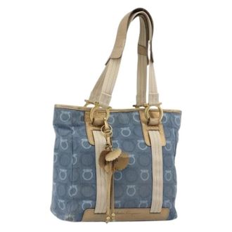 Ferragamo Sac &agrave; main Pre-owned - Femme - Pre-owned - Bleu - Taille: ONE Size