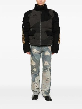Who Decides War by Ev Bravado Parka Down Jacket - Black