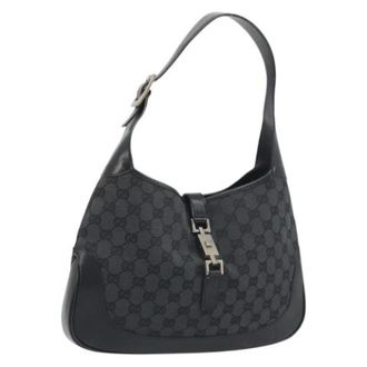 Gucci Pre-owned GG Canvas Schultertasche - - Pre-owned - Damen - Schwarzk - ONE SIZE