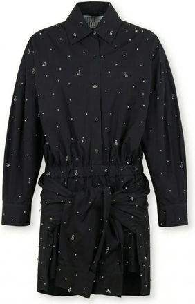 Giuseppe Di Morabito Femme, Robes, Noir, Taille: 40 FR Abito Camicia