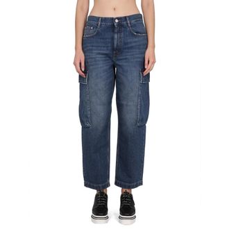 Stella McCartney Cargo Jeans mit Knopfverschluss - - Jeans - Damen - Blau - W26