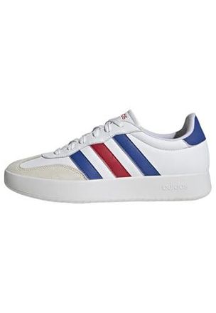 adidas Adidas Homme BARREDA Shoes, FTWR White/Team Royal Blue/Better Scarlet, 46 2/3 EU