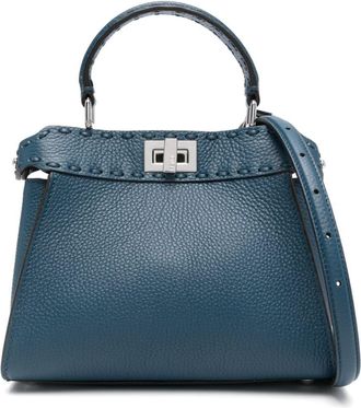 Fendi Mini Peekaboo Handtasche - Blau
