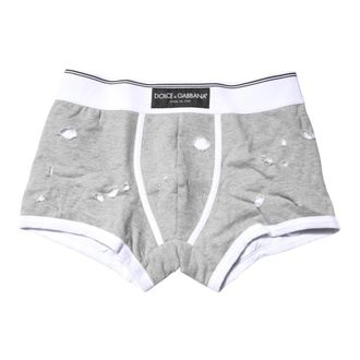 Dolce & Gabbana Homme, Sous-v&ecirc;tements, Gris, Taille: XS Boxer Brief en Coton Gris