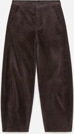 Arket Cordhose Mit Barrel Leg -Braun