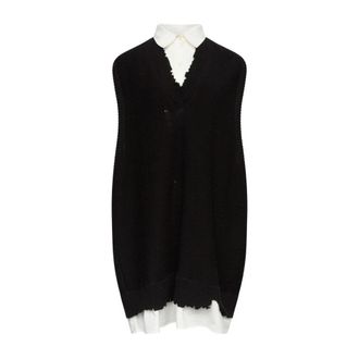Maison Margiela Strickkleid mit Destroyed-Effekt - - Dresses - Damen - Schwarzk - S