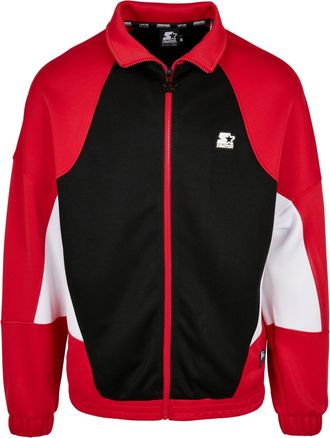 Starter Black Label Herren Starter Laser Track Jacket Black/cityred/White, S