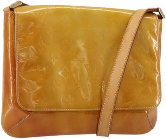 Louis Vuitton Sac bandouli&egrave;re vintage en cuir verni Pre-owned - Femme - Pre-owned - Beige - Taille: ONE Size