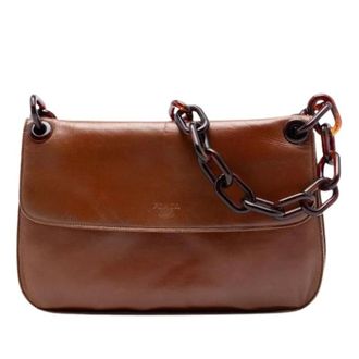 Prada Sac bandouli&egrave;re vintage doccasion - Femme - Pre-owned - Brun - Taille: ONE Size