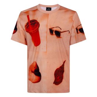 Paul Smith Homme, Tops, Orange, Taille: S T-Chemises