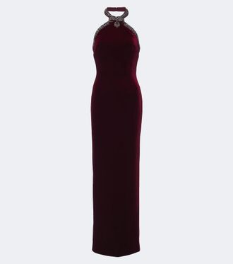 Self Portrait Verzierte Robe aus Samt