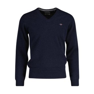 GANT Superfeiner Pullover Sweater - - Knitwear - Herren - Blau - 2XL