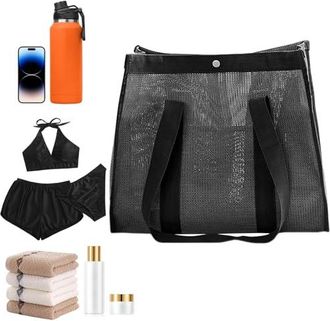 Generico YNPQTDS Grand sac fourre-tout de plage, sac de piscine, sac de voyage, rangement pour la maison, le jardin, le pique-nique, la gym, les vacances, lext