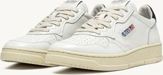 Autry Low-Top Sneaker - Low-Top Sneakers With Padded Collar And Contrast D - Gr. 38 (EU) - in Beige - für Damen
