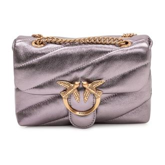 Pinko Pinko, Femme, Sacs, Gris, Taille: ONE Size Love Puff Baby Bag