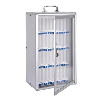 Generic Handy Aufbewahrungsbox, Handygarage, 12/24/36/48/60 F&auml;cher, mit T&uuml;rschloss und Schl&uuml;sseln, Transparentes Design, f&uuml;r Klassenzimmer, B&uuml;ro, Fabrik(Large