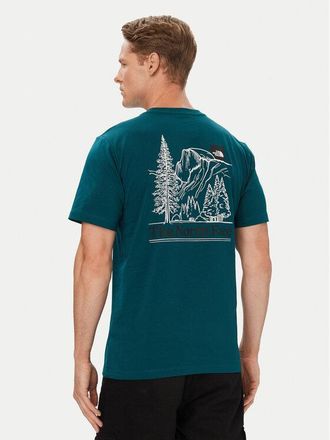 The North Face T-Shirt Monte Reg Ss NF0A8JAV Gr&uuml;n Regular Fit