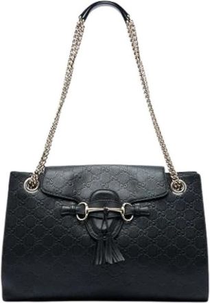 Gucci Pre-owned Emily Schultertasche - - Pre-owned - Damen - Schwarzk - ONE SIZE