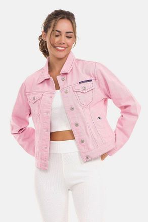 Cipo & Baxx Jeansjacke Jeansjacke mit stylischen auff&auml;lligen Elementen, WJ211