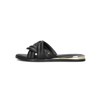 Mexx Twisted Strap Leather Slippers - - Shoes - Damen - Schwarzk - 38 EU