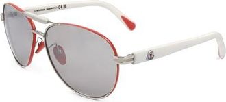 Moncler Lunettes de Soleil Moncler ML0241 H 16C SHINY PALLADIUM 62/14/140 Homme