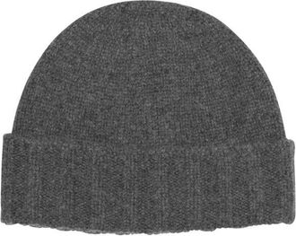 Drumohr Caps & M&uuml;tzen - Finely Knitted Cashmere Hat With Ribbed Brim - Gr. ONE SIZE - in Grau - f&uuml;r Damen