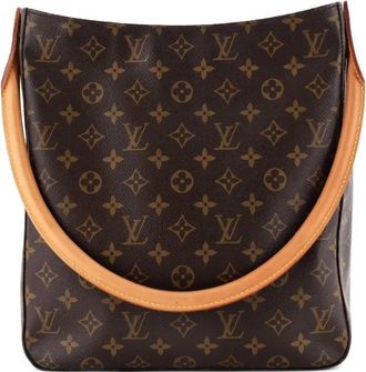 Louis Vuitton Looping Handbag Monogram Canvas GM shoulder bag - Braun