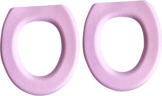 Valiclud 2stücke Toilettensitzbezug O-förmig Für Wc Sitz Bezüge Toiletten Sitz Polster Mit Weichem Strapazierfähigem Material Für Badezimmer Zuhause