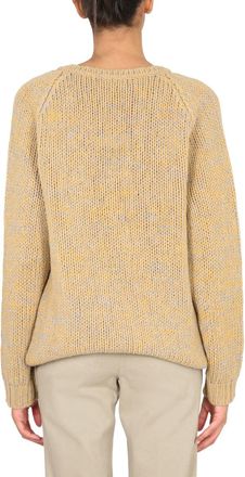 Aspesi Virgin Wool V-Neck Sweater - Yellow