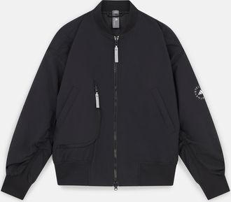 Stella McCartney TrueCasuals Woven Bomber Jacket, Woman, Black, Size: XS