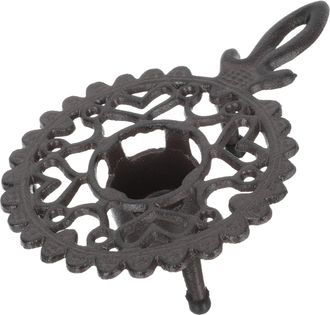 Artibetter Gusseisen Teew&auml;rmer St&ouml;vchen mit Hohl design Antikes Vintage Teelicht Halter W&auml;rmt Tee Milch und Kleine Kannen Robustes Teekannen Untersetzer f&uuml;r Haus