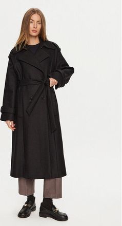 IVY OAK Wollmantel Caroline Ann IO111137 Schwarz Relaxed Fit