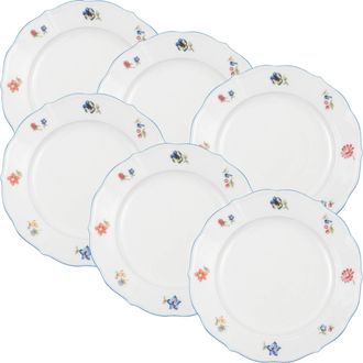 SELTMANN WEIDEN Dessertteller 6er-PackNostalgie Streublume wei&szlig; Gr&ouml;&szlig;e 20 cm &Oslash;