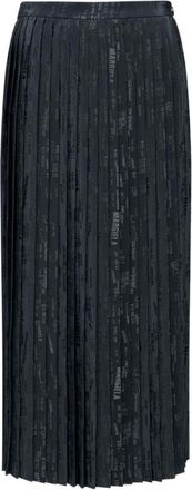 Maison Margiela Femme, Jupes, Noir, Taille: 36 FR Jupe Midi Pliss&eacute;e