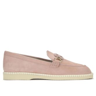 Hogan Pinke Wildleder Loafer - - Shoes - Damen - Rosa - 35 1/2 EU